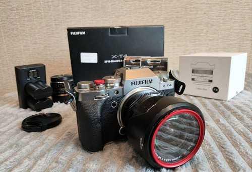 Fujifilm X-T4 silver + объективы и допы