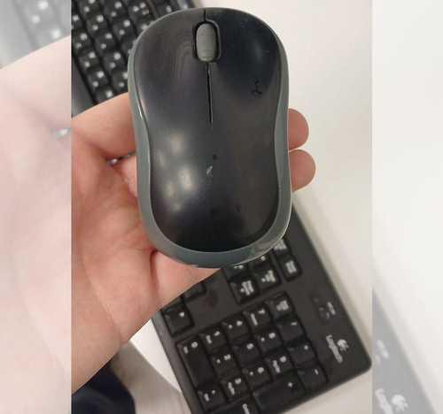 Беспроводная клавиатура и мышь logitech