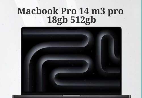 Macbook Pro 14 m3 Pro 18gb 512gb рст
