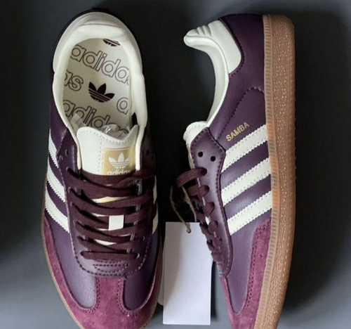 Adidas samba og maroon 36