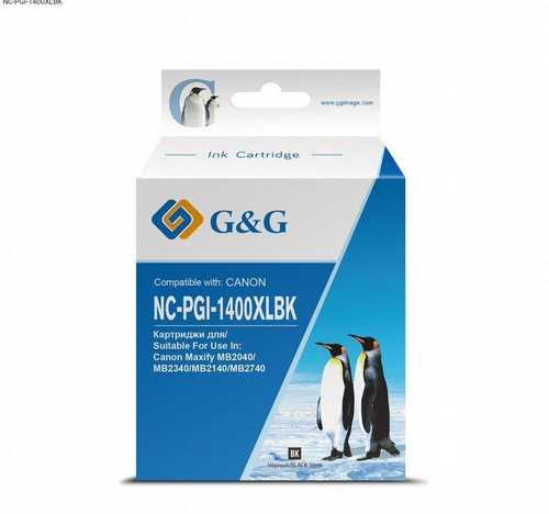 NC-PGI-1400xlbk, Картридж G&G NC-PGI-1400xlbk Струйн