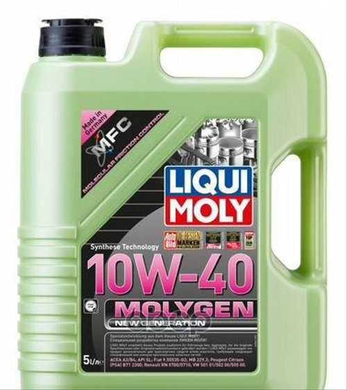 Замена 9951 10W-40 SN/сf molygen NEW generation
