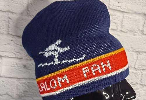 Финская шапка петушок "Slalom fan"синяя