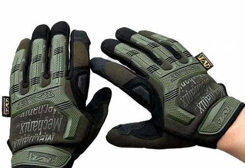 Тактические перчатки Mechanix (зелёные)