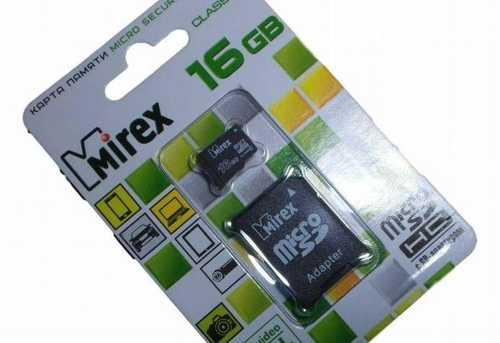 Карта памяти microSD 16GB class 10 (с адаптером) m