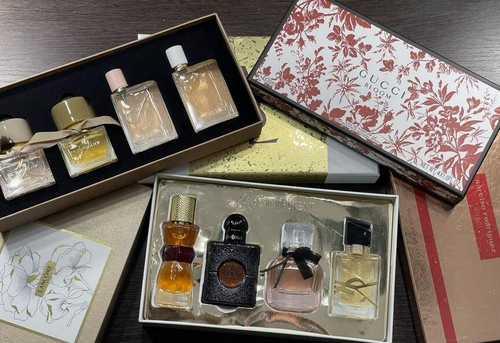 Набор парфюма женский 4в1,Gucci,Dior,Lancôme