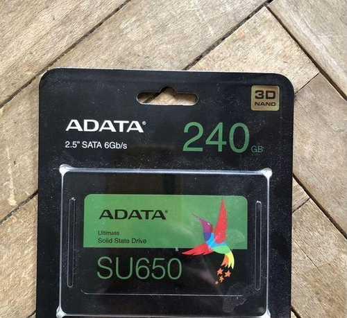 Ssd диск 240gb - adata su650 - новый