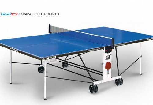 Стол теннисный Compact-2 LX Всепогодный Синий