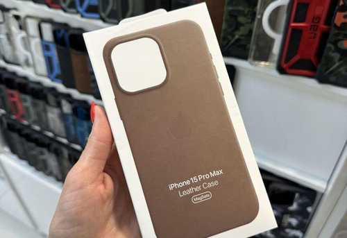 Кожаный чехол Leather Case для iPhone 15 Pro Max