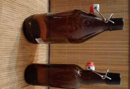 Бутылки для пива с бугельными пробками