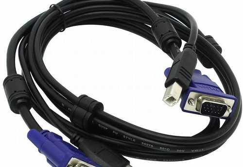 Кабель KVM D-Link dkvm-CU (USB, VGA, 1.8 м)