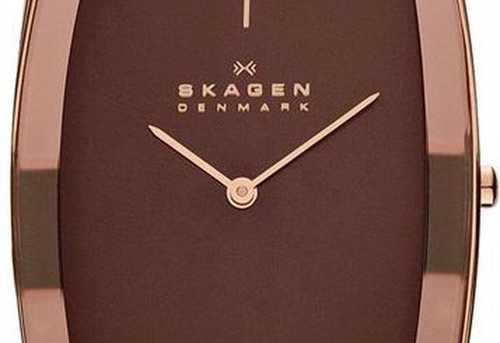 Мужские наручные часы Skagen коричневые