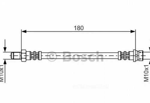 Bosch 1 987 476 887 Шланг тормозной зад прав/лев