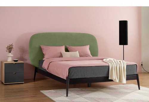 Кровать Саоми 160 Velvet Olive