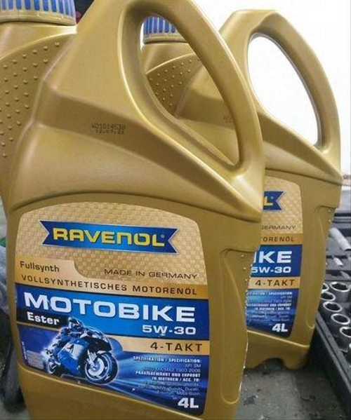 Моторное масло ravenol motobike 5w30