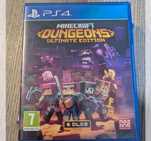 Minecraft Dungeons: Ultimate диск для ps4