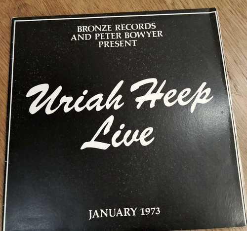 Пластинка uriah heep - live. Как новая