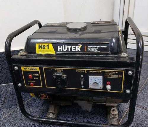Бензиновый генератор Huter HT1000L, 220/12 В, 1.1к