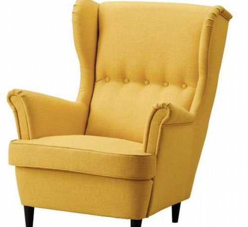 Кресло страндмон Yellow Икеа (IKEA)
