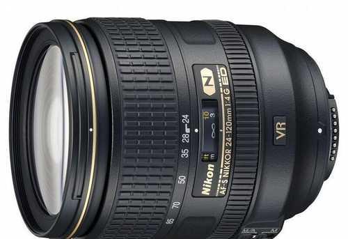 Объектив Nikon 24-120mm f/4G ED VR AF-S Nikkor New