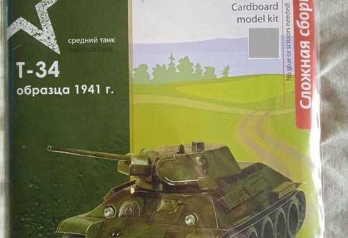 Сборная модель танка Т 34