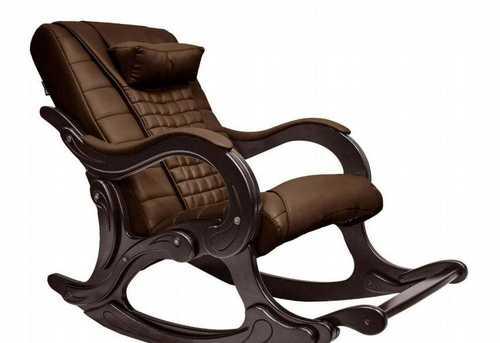 Массажное кресло качалка коричневое