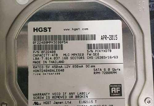 Жесткий диск hgst HDN724040ALE640 - 4TB