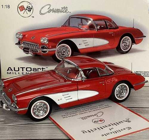 Модель автомобиля Chevrolet Corvette 1959 1:18