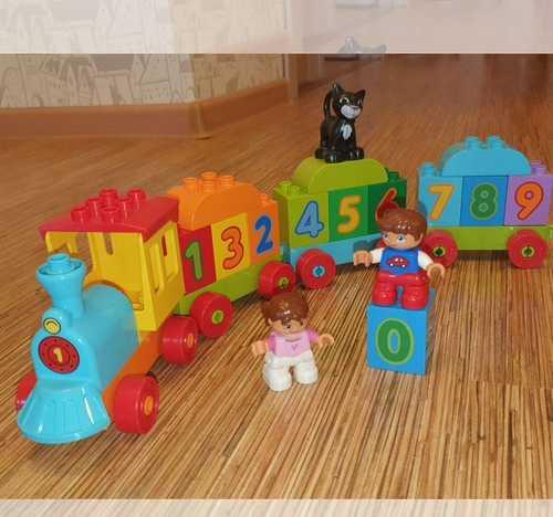 Lego duplo поезд с цифрами