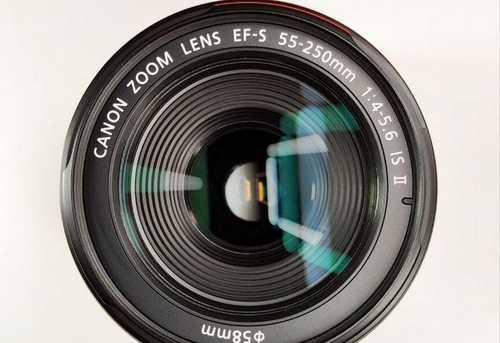 Объектив Canon 55-250mm f/4-5.6 IS ii как новый