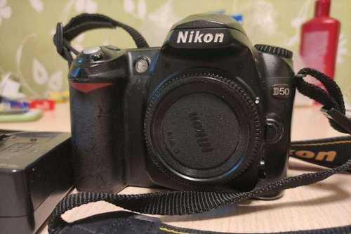 Зеркальный фотоаппарат nikon d50(body)