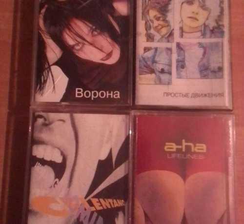 Аудио кассеты, русский рок, поп 90-х