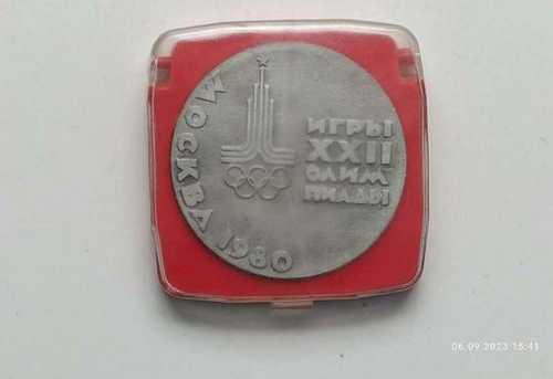Настольная медаль СССР Москва 1980 год