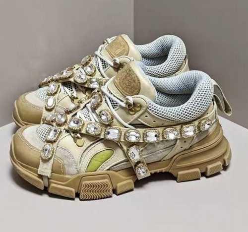 Кроссовки Gucci Flashtrek Crystals 40 (оригинал)