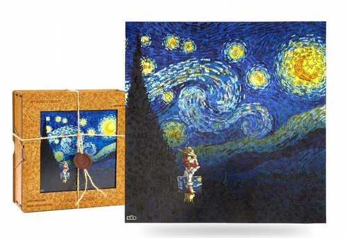 Деревянный пазл для детей Ван Гог "Звездная ночь"