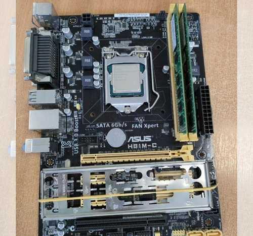 Комплект i5-4570/asus H81m-c/DRR 8Gb