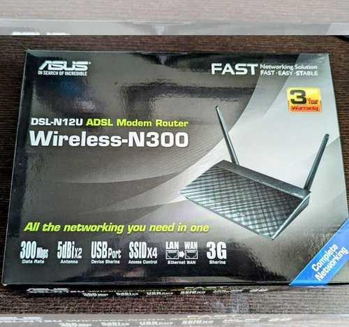 Wifi роутер Asus dsl n12u