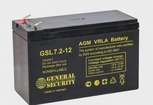 Аккумулятор General Security GSL 7.2-12