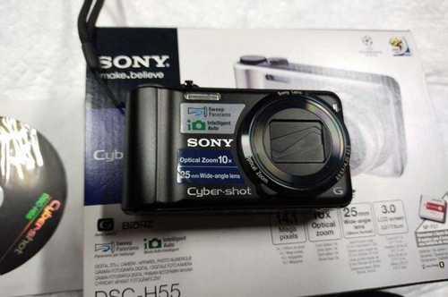 Компактный фотоаппарат Sony DSC- H55