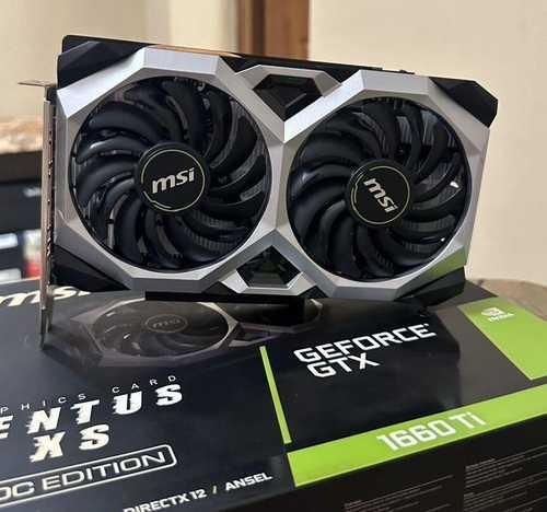 Видеокарта Gtx 1660 ti 6gb MSI Ventus Идеал Пломба