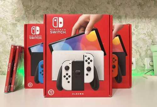 Прошитый Nintendo Switch oled: Игры + гарантия