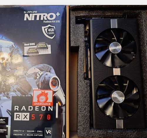 Видеокарта Sapphire Nitro  Radeon RX570 4g