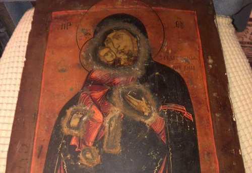 Старинная икона Феодоровская Богородица