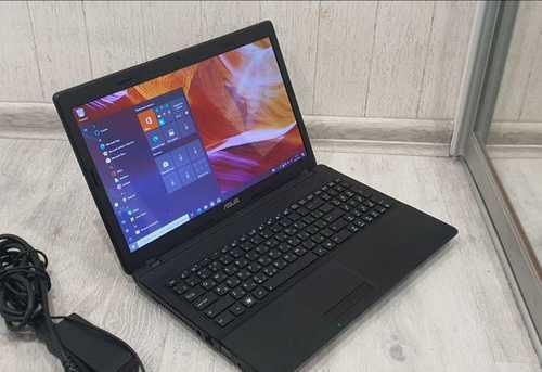 Надежный ноутбук Asus i3+SSD+HDD +15"