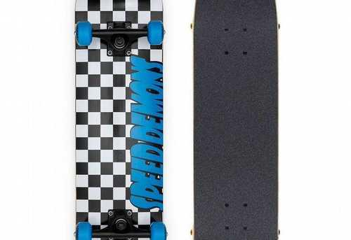 Скейтборд speed demons checkers Black/Blue 7.25&q