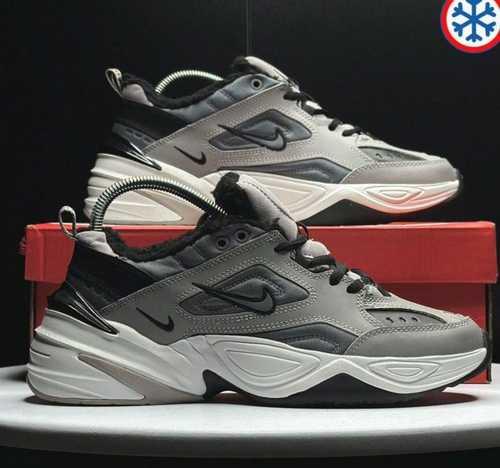 Кроссовки зимние Nike M2K gray and black