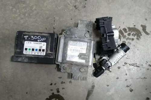 Эбу комплект chevrolet aveo t300 f16d4