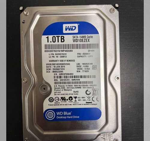 Жесткий диск Western Digital (WD) Blue 1 тб