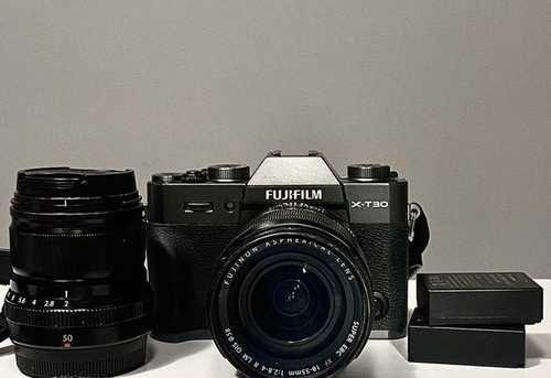 Fujifilm xt30 комплект с объективами 18-55 и 50мм