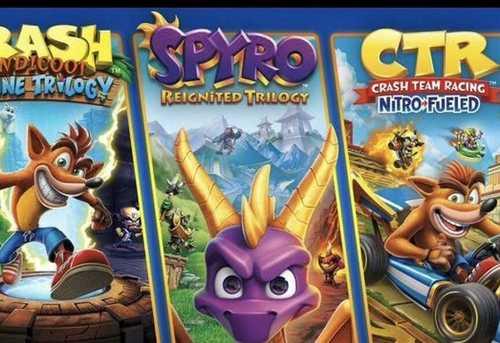 Crash + Spyro Triple Play Bundle на Ps4 Ps5